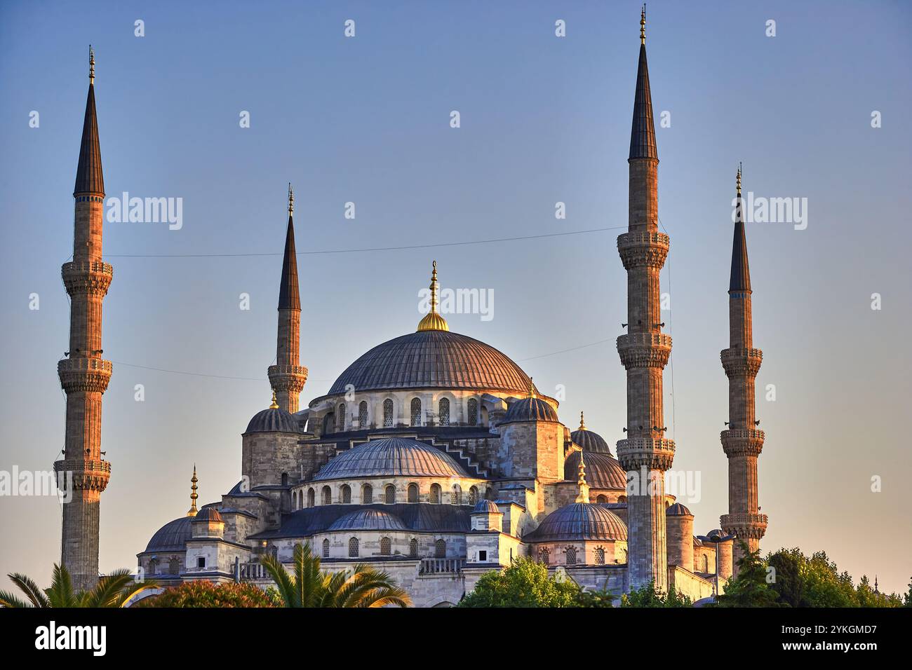 The Blue Mosque with minarets in Istanbul, Turkiye Stock Photo - Alamy