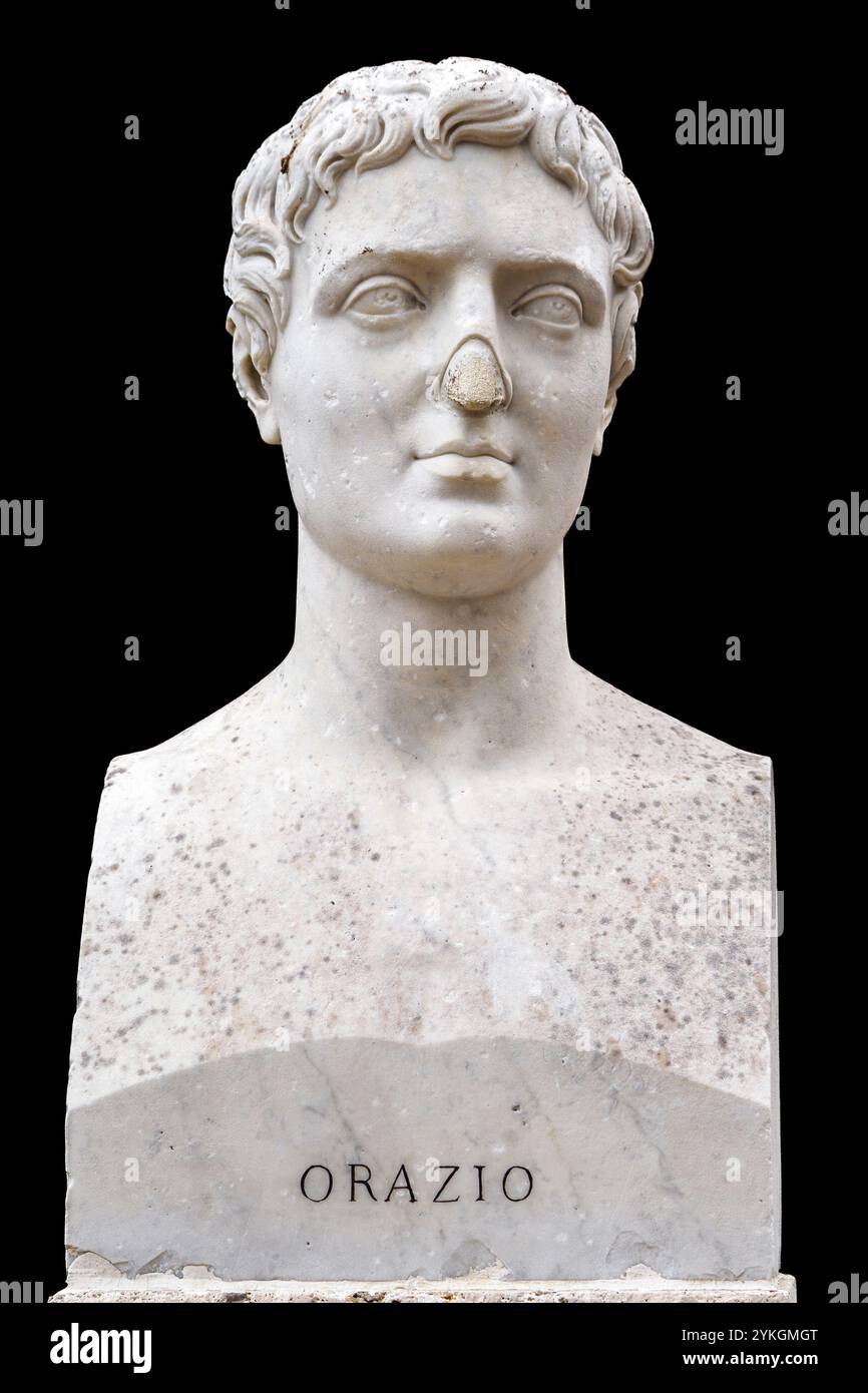 Roman bust of horace hi-res stock photography and images - Alamy