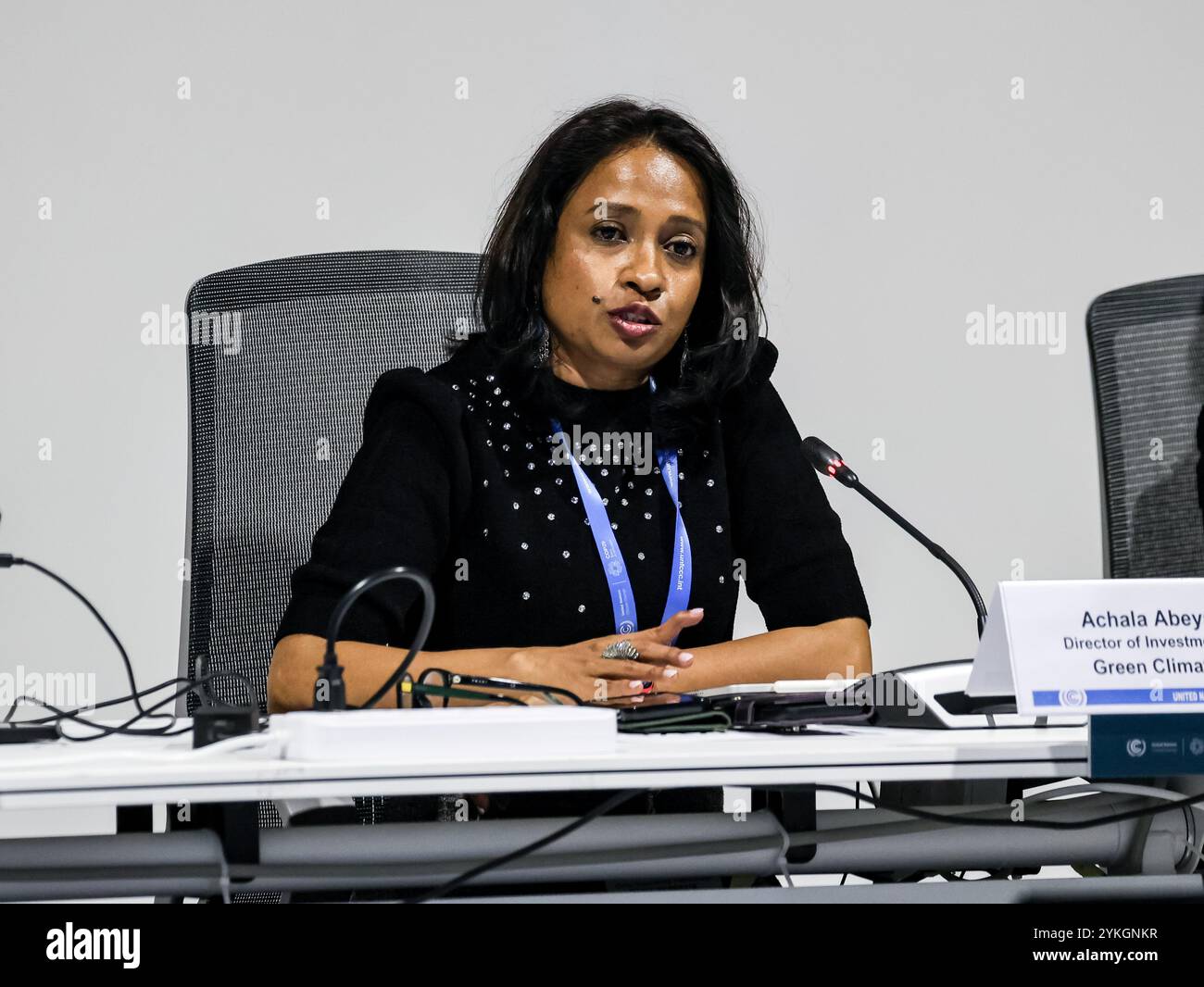 Baku, Azerbaijan on November 18, 2024. Achala Abeysinghe, Director of ...