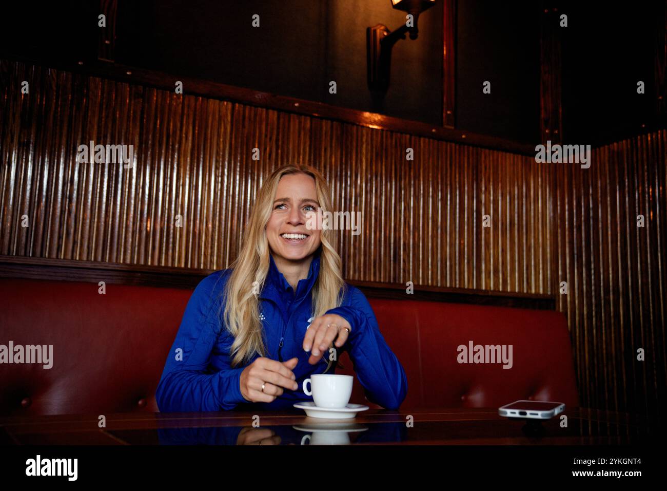 Oslo 20241118. Tiril Eckhoff, winter sports expert for TV2 ...