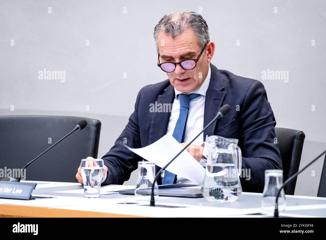 THE HAGUE - Tom van der Lee (GroenLinks-PvdA) during a legislative ...