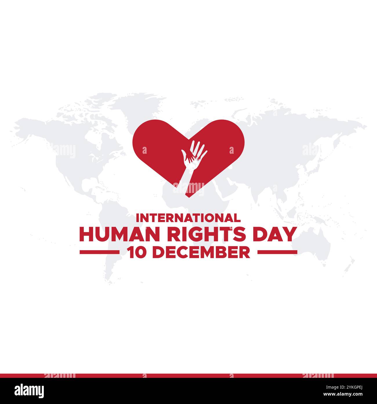 Human rights day is observed every year on December 10. Vector ...