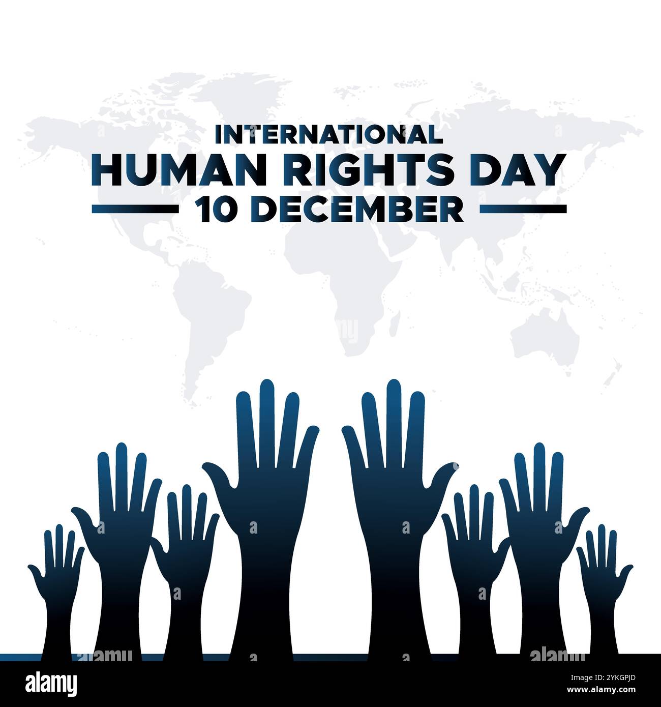Human rights day is observed every year on December 10. Vector ...