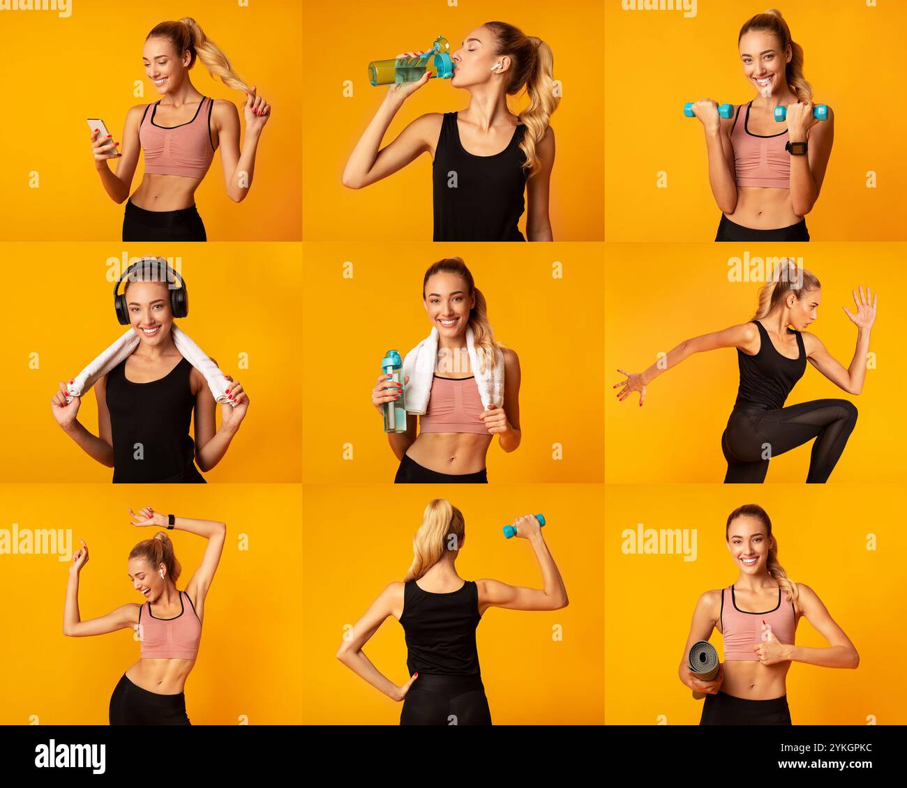 Set of exercises hi-res stock photography and images - Alamy