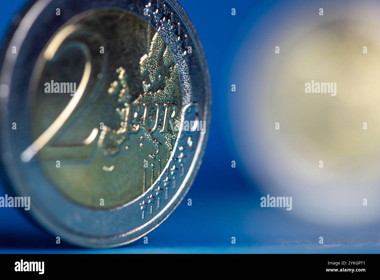 Close-up of a two-euro coin Stock Photo - Alamy