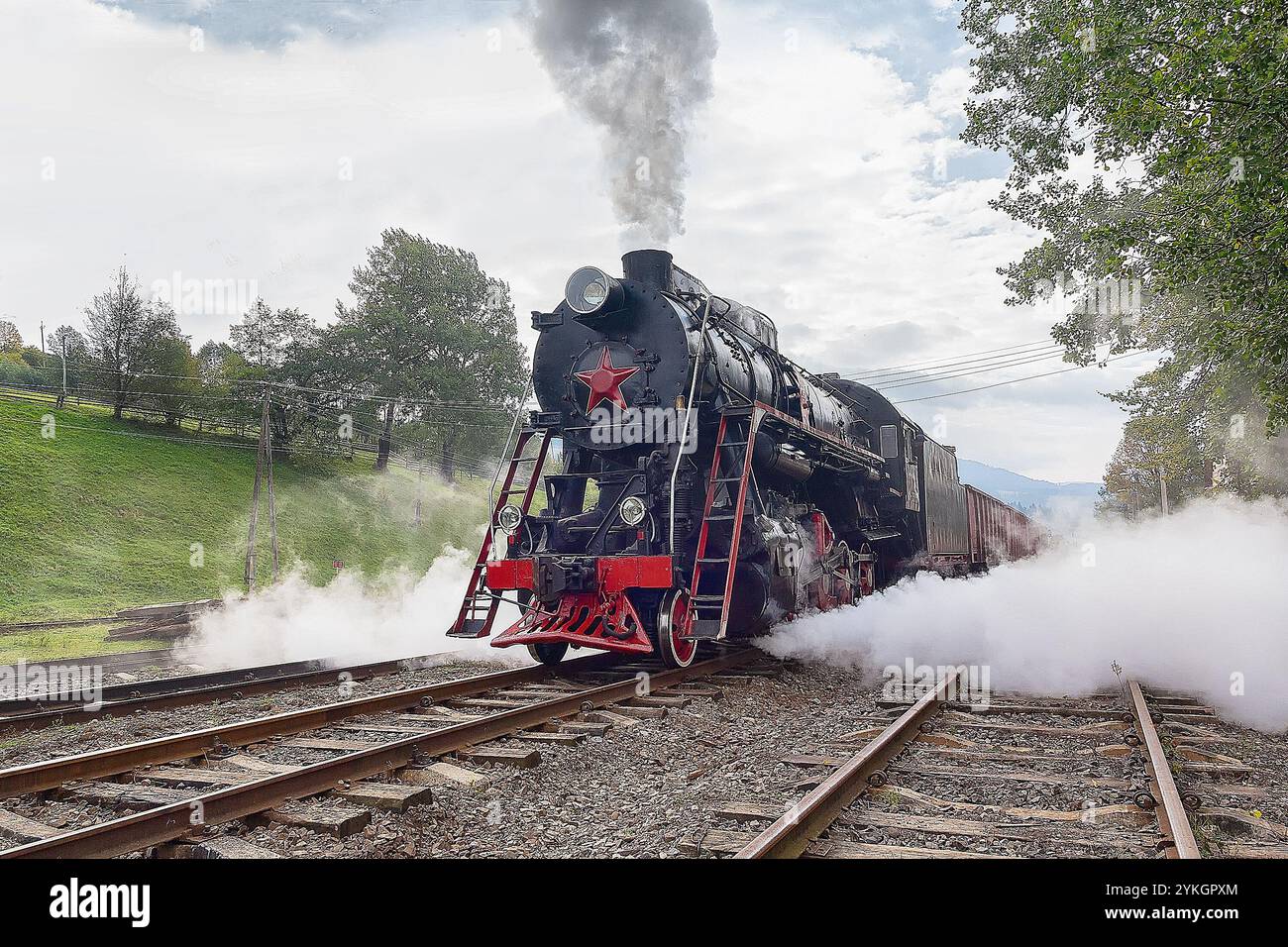 Steam locomotive p36 is the last passenger locomotive produced in the ...