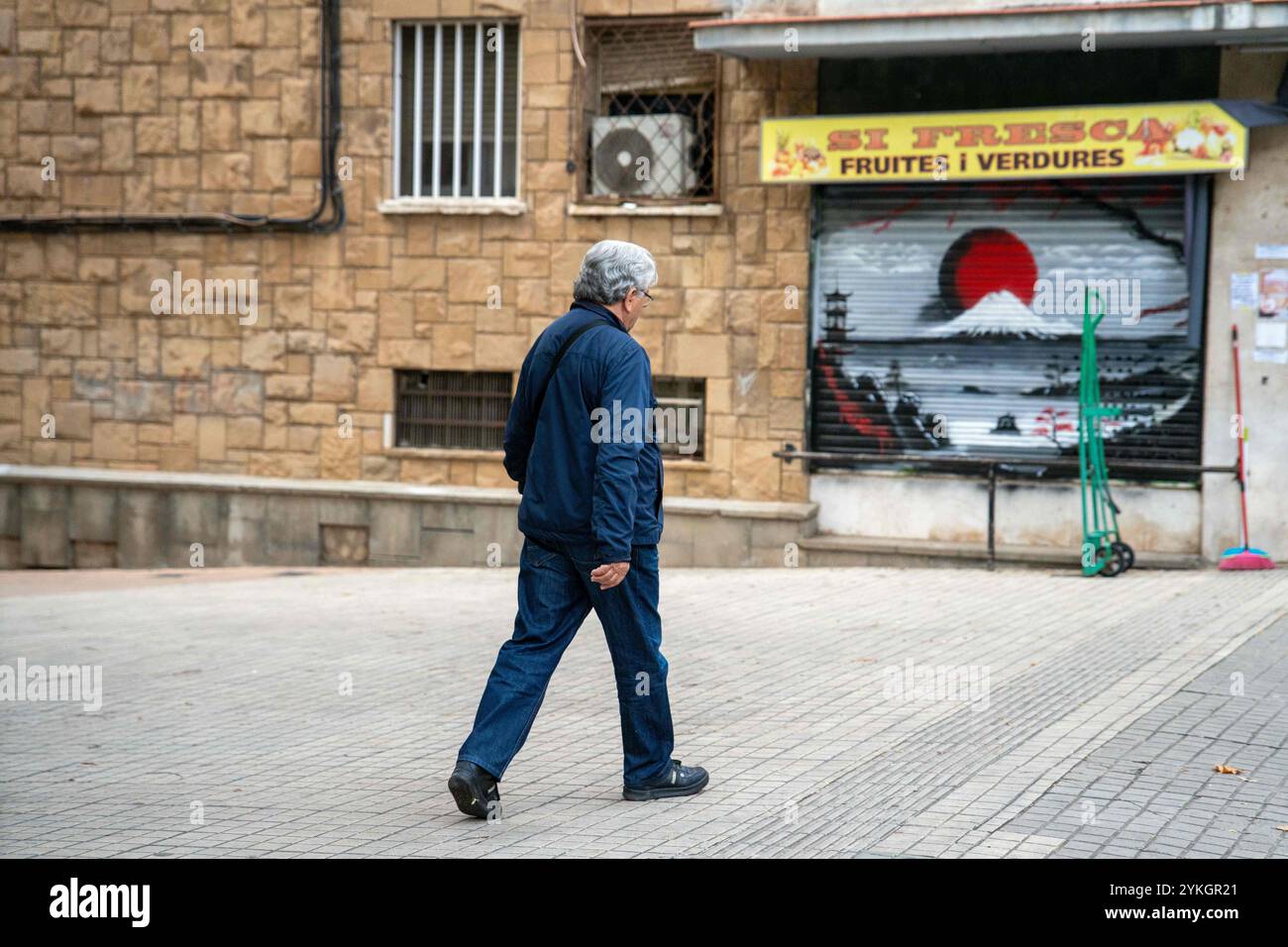 Barcelona, Spain. 18th Nov, 2024. Stock images of elderly people with ...