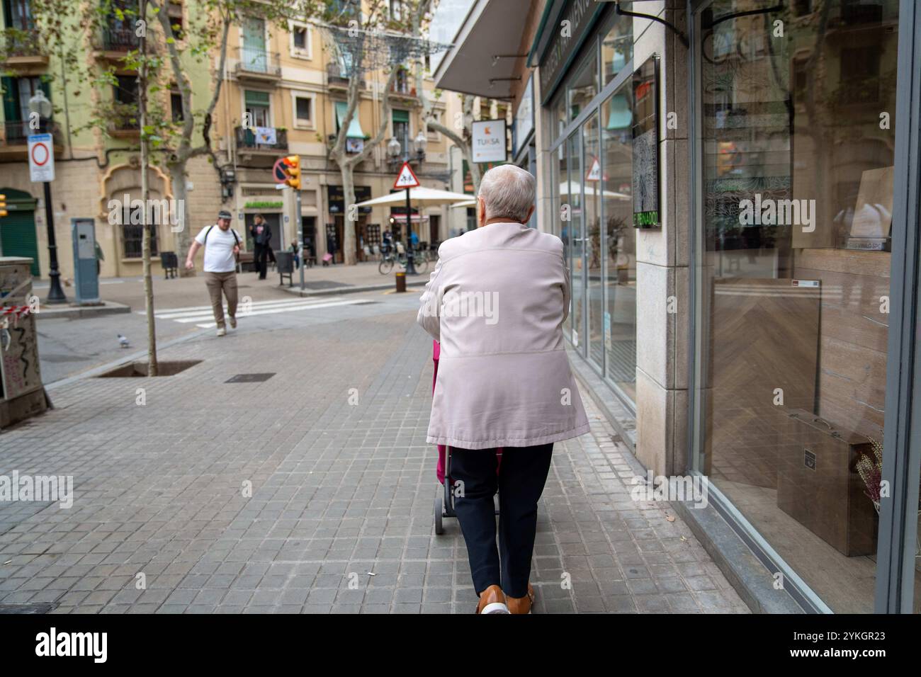 Barcelona, Spain. 18th Nov, 2024. Stock images of elderly people with ...
