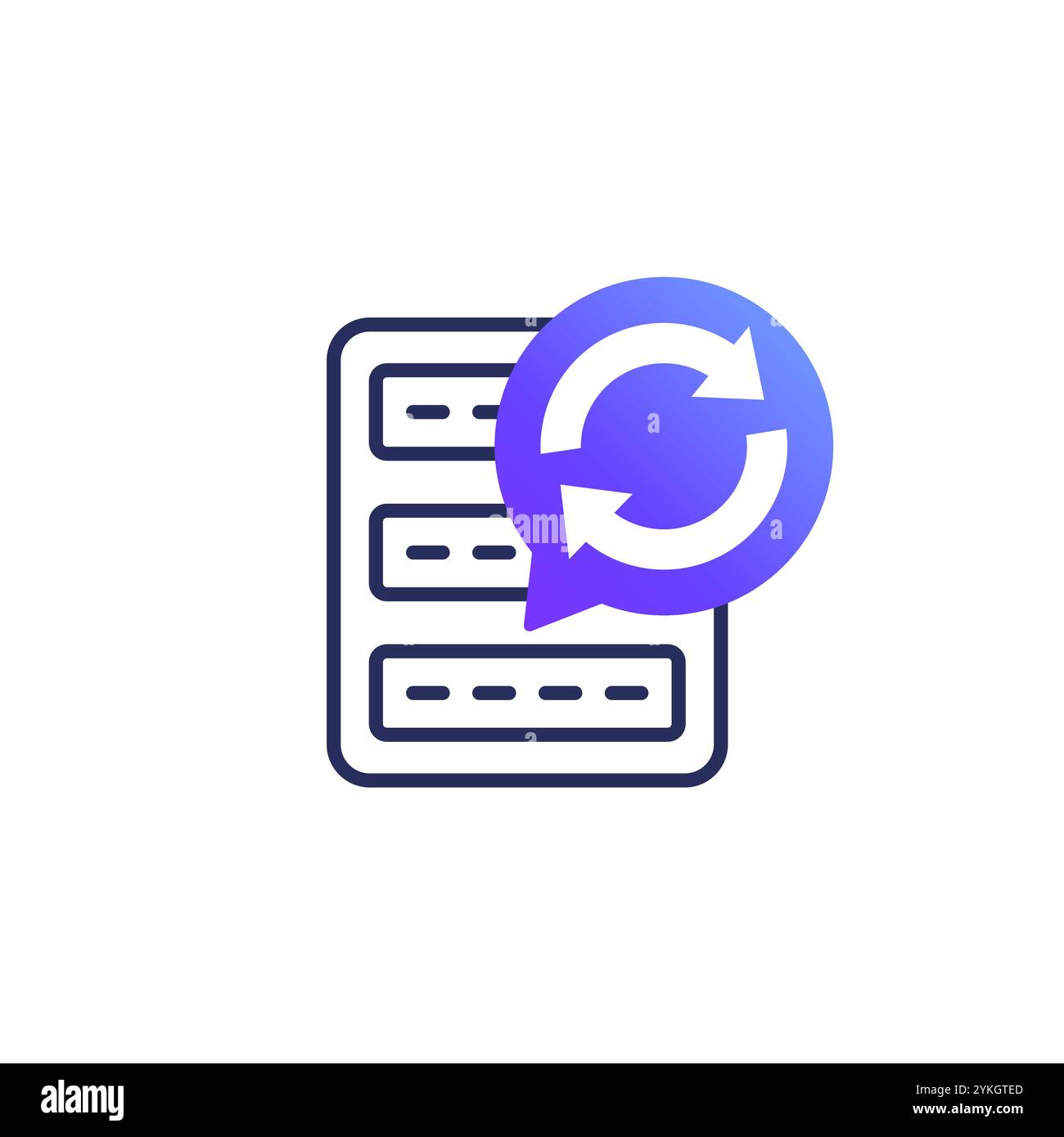 Archive backup icon outline Stock Vector Images - Alamy