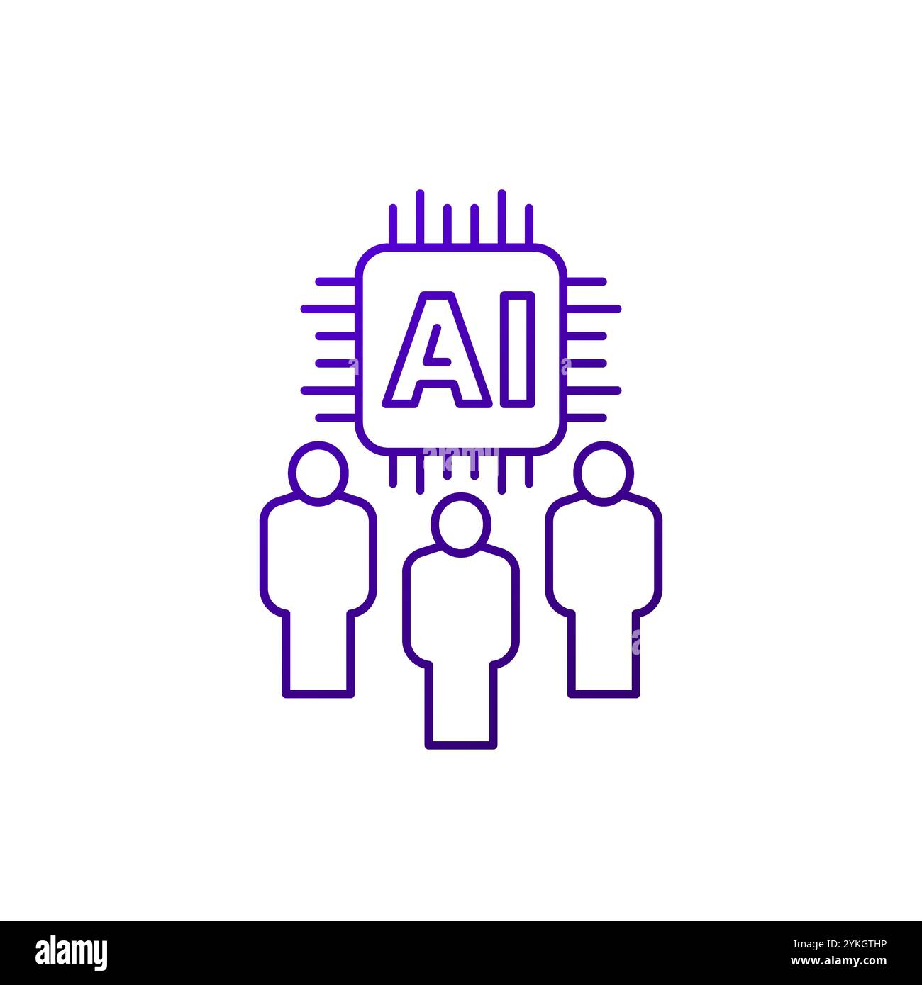 Interaction artificial intelligence people Cut Out Stock Images ...