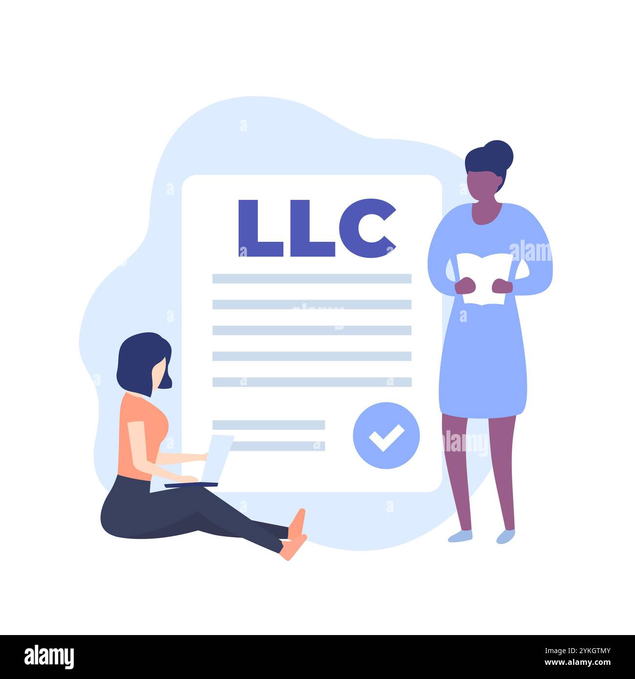 LLC, Limited Liability Company vector illustration Stock Vector Image ...
