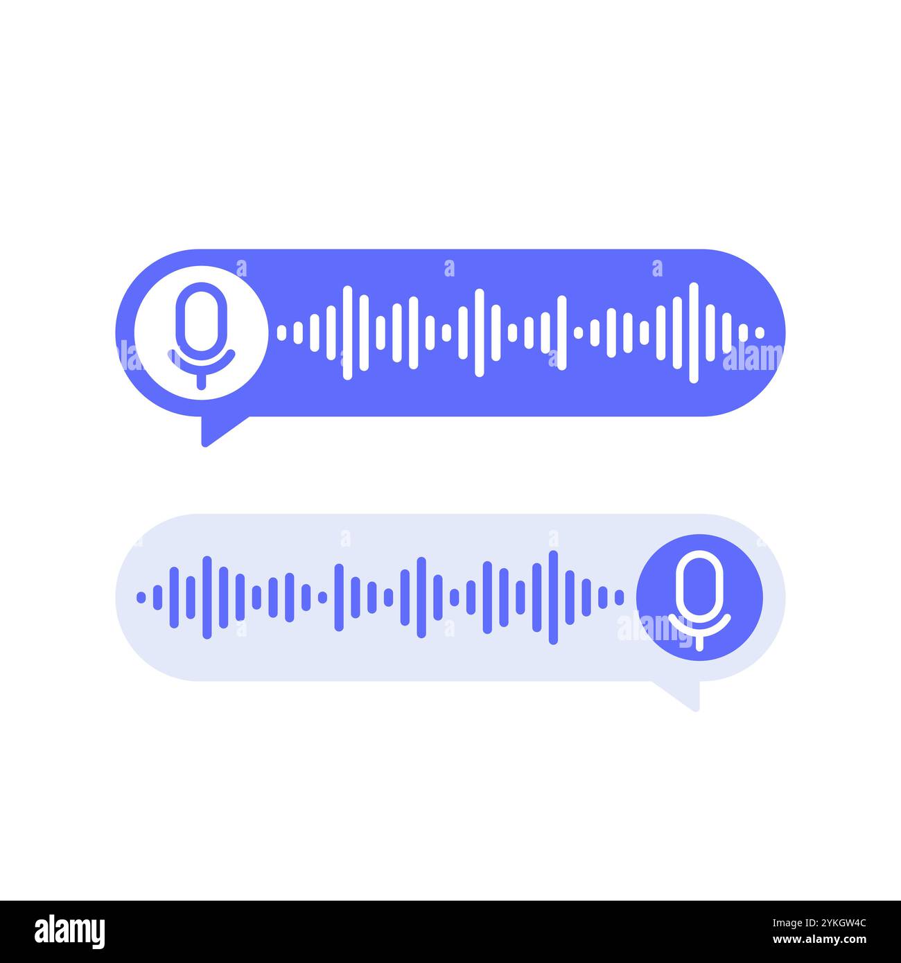 Voice note chat Cut Out Stock Images & Pictures - Alamy