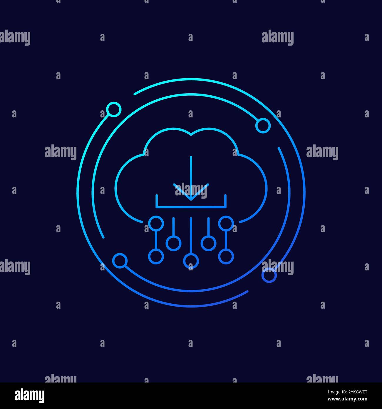 Multi cloud internet Stock Vector Images - Alamy