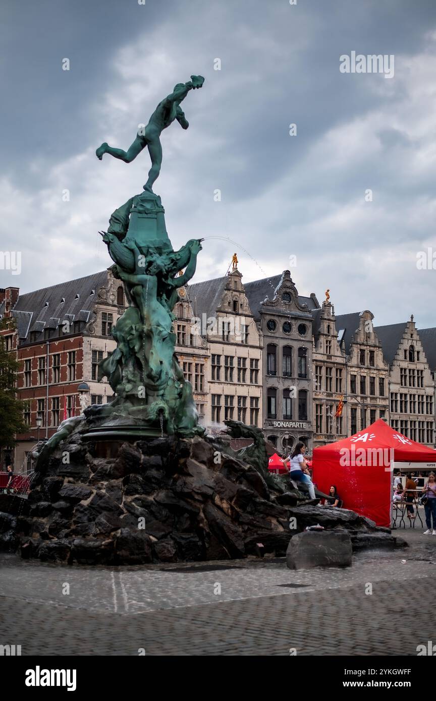 Aerial view of Antwerpen Stock Photo - Alamy