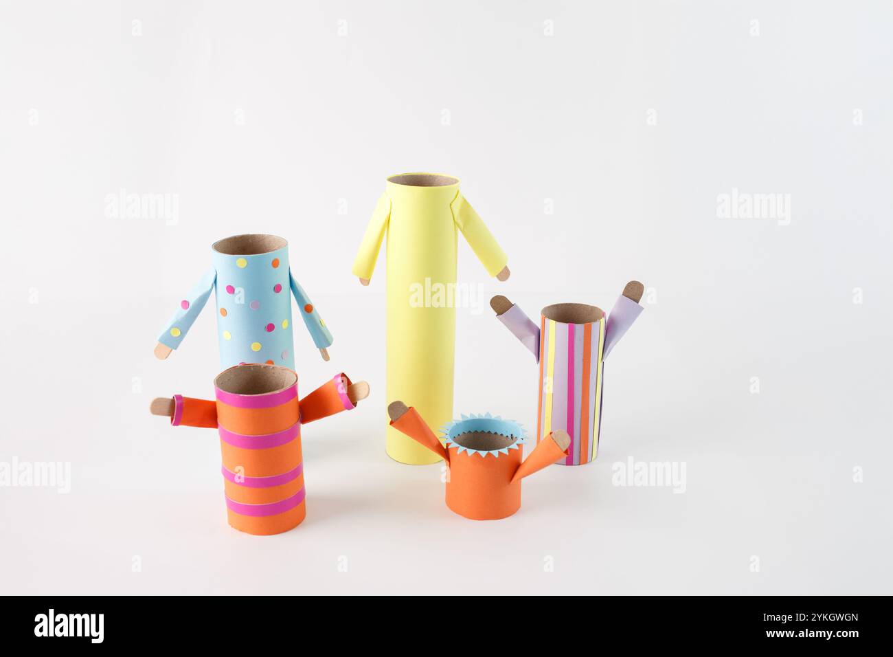 step in creative DIY project, empty cardboard rolls and tubes ...