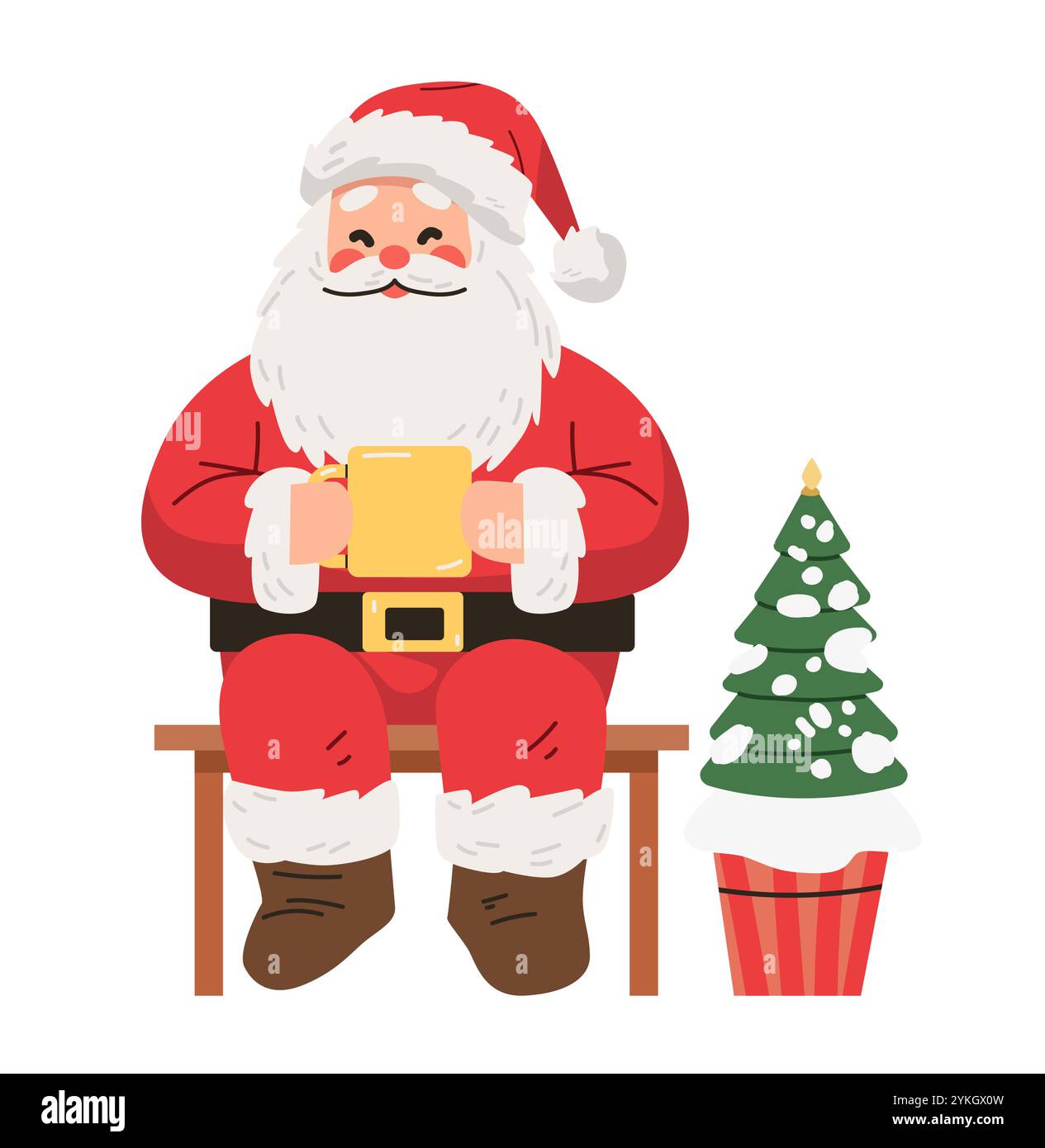 Traditional snow scene in Cut Out Stock Images & Pictures - Alamy