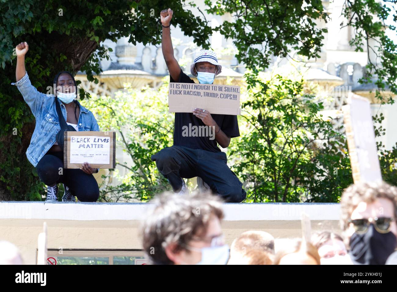 Brighton, United Kingdom. 13 June 2020. A Black Lives Matter protest ...