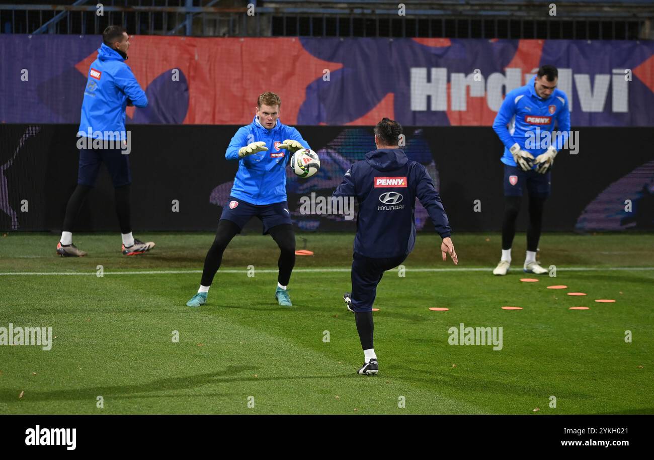 Olomouc, Czech Republic. 18th Nov, 2024. Goalkeeper Antonin Kinsky (in ...