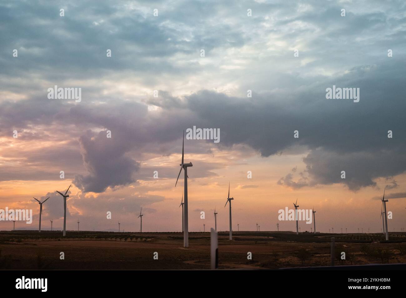 Panoramic wind turbine image hi-res stock photography and images - Alamy