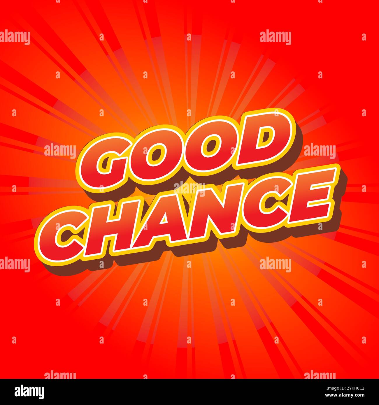 Good chance text effect design for social media ads Stock Vector Image ...