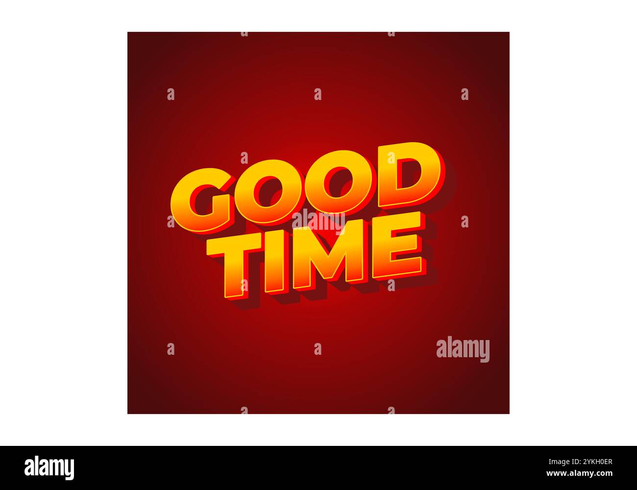 Good time. Text effect design in modern colors with 3D look effect Stock Vector Image & Art - Alamy