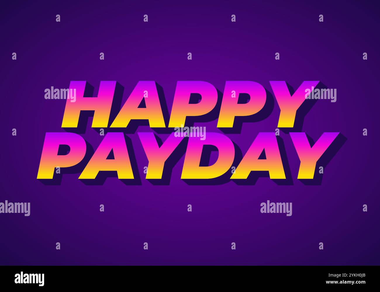 Happy payday text effect design for social media ads. 3D style Stock ...