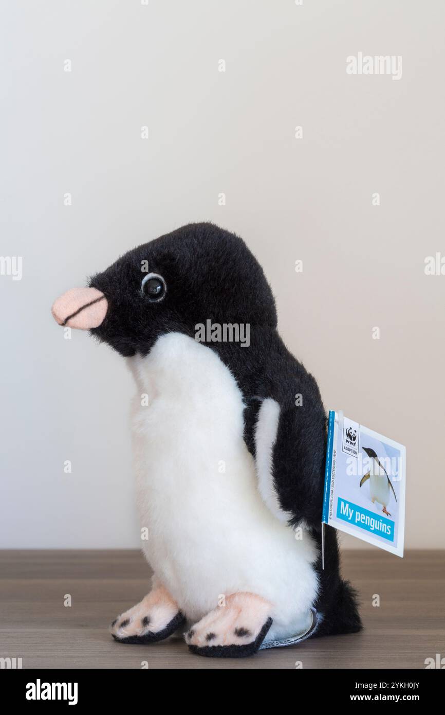 WWF Adelie penguin soft cuddly toy handmade product made in Indonesia ...