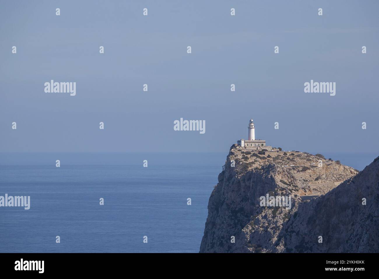 Faro, lighthouse at Cape Formentor, Majorca, Balearic Islands, Spain ...