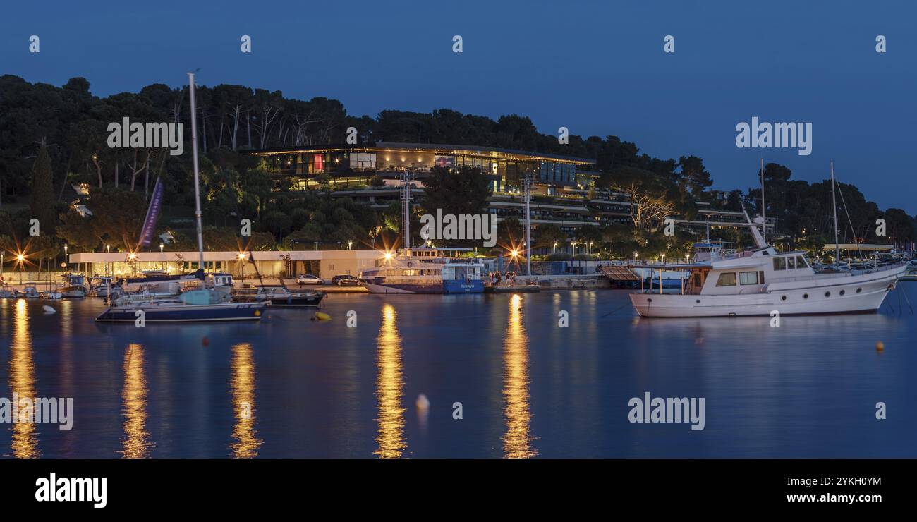 Hotel Lone at the new harbour in the old town, Rovinj, Istria, Croatia ...