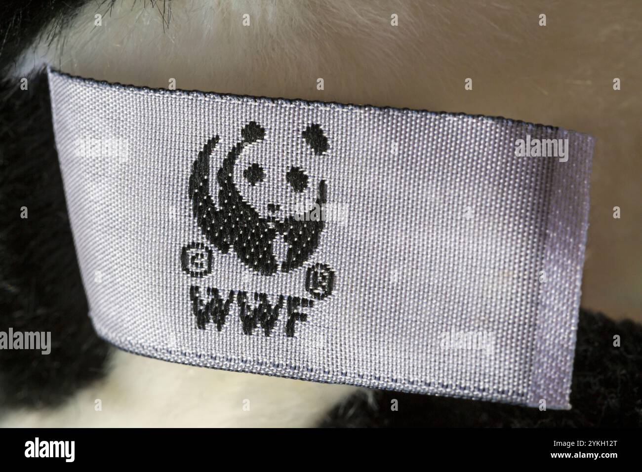 WWF logo label on penguin soft cuddly toy Stock Photo - Alamy