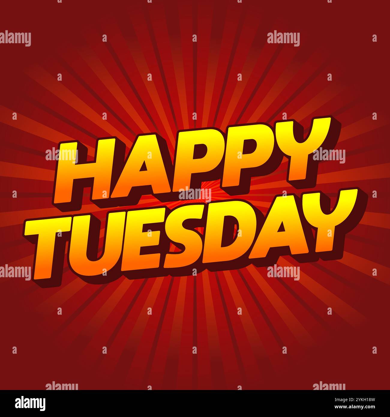 Happy tuesday text effect design with Uppercase letters and 3D style ...