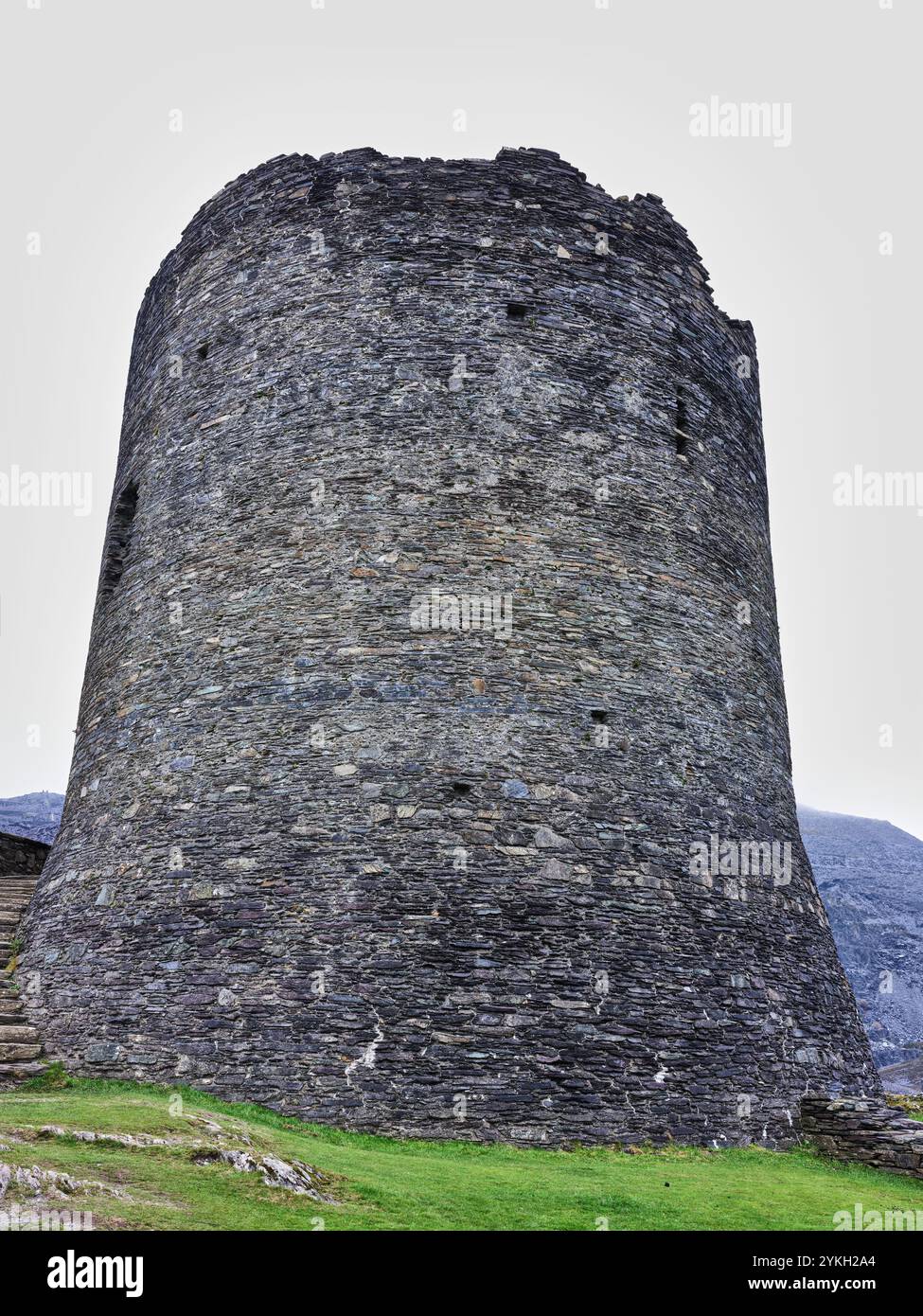 Remains of Dolbadarn castle, Wales, built by Llywelyn the Great, king ...