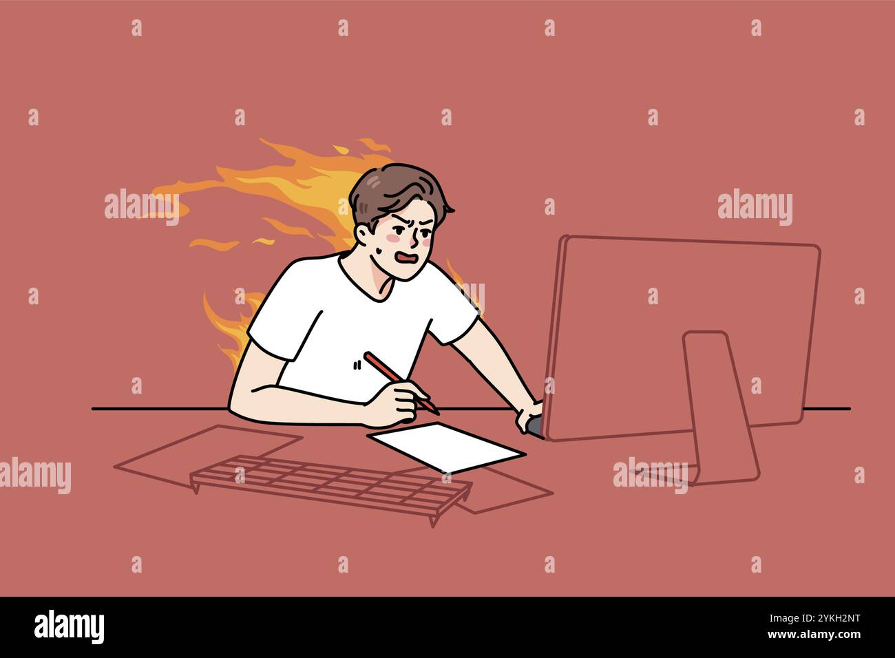 Employees project managers finishing hi-res stock photography and ...