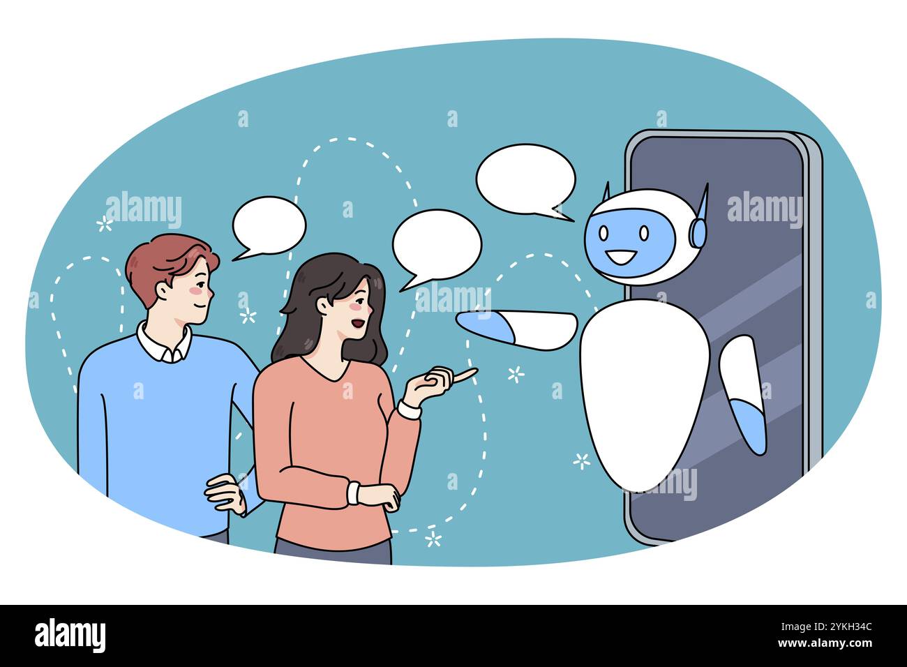 Chats to people Cut Out Stock Images & Pictures - Alamy