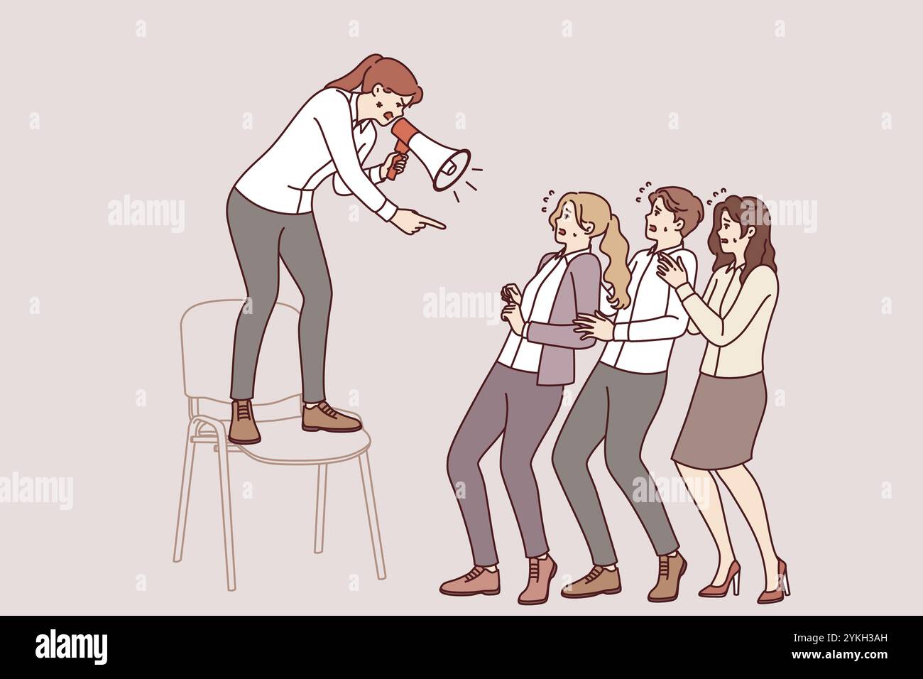 Woman tells off man hi-res stock photography and images - Alamy