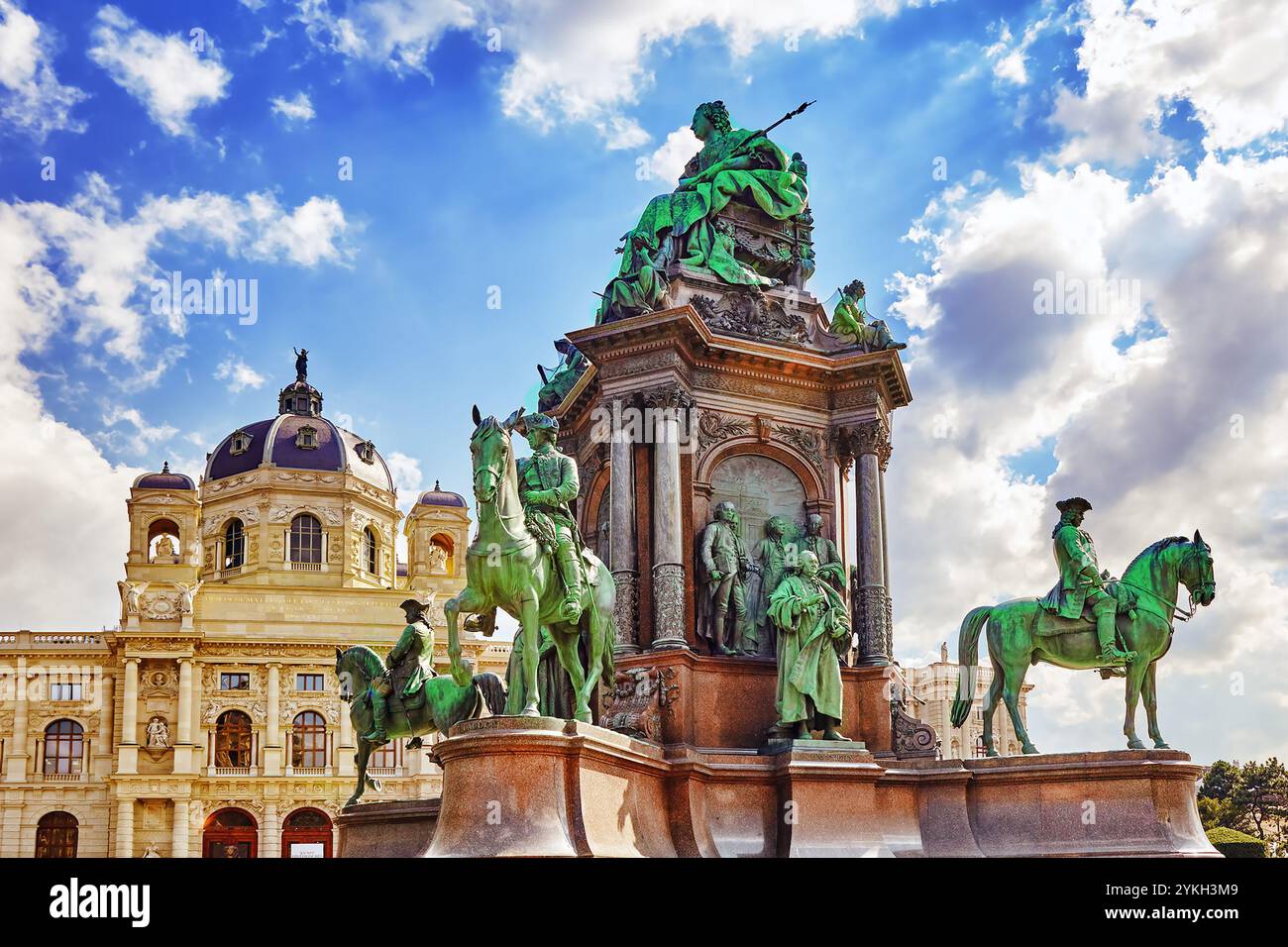 Maria Theresa Square.Monuments of the great Empress of Austria-Maria ...