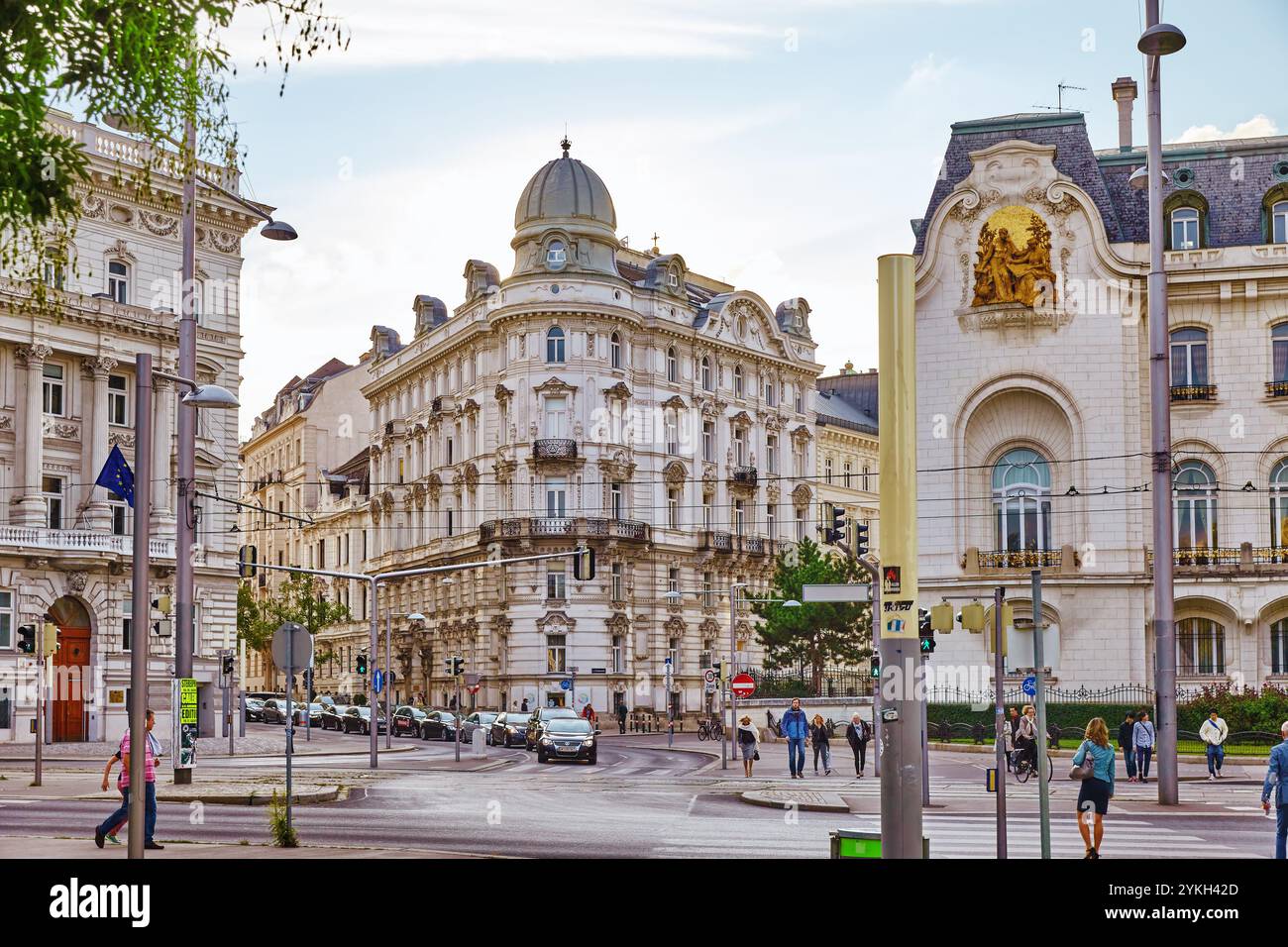 Cityscape views of one of Europe's most beautiful town- Vienna Stock ...