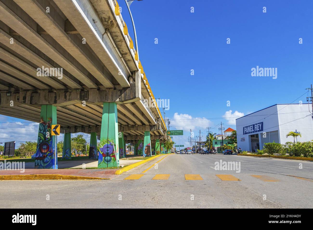 Playa del Carmen Mexico 04. February 2022 Typical Highway Freeway ...