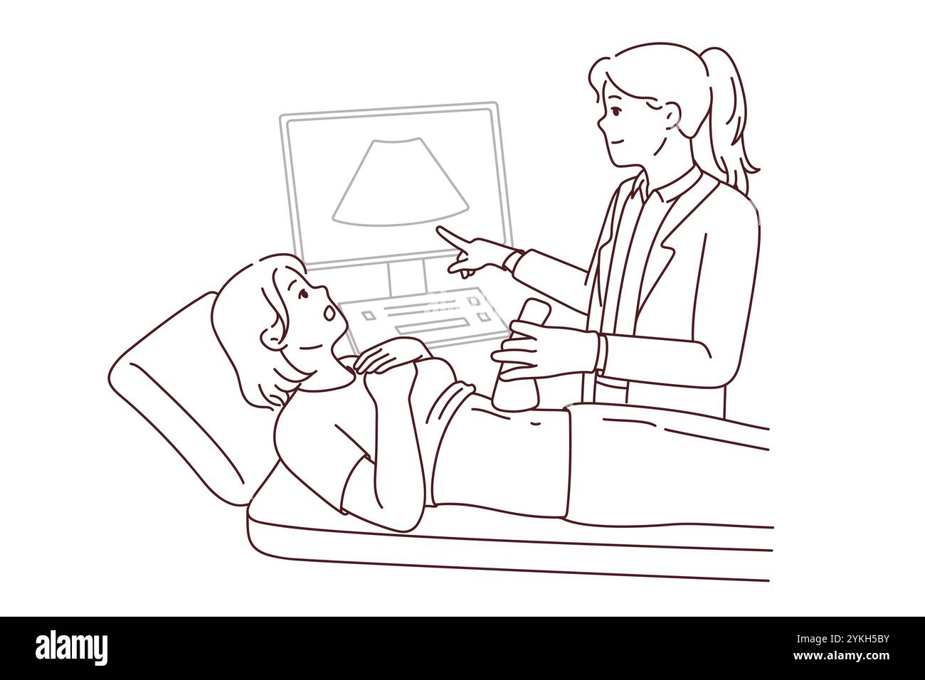 One woman examination hospital Cut Out Stock Images & Pictures - Alamy