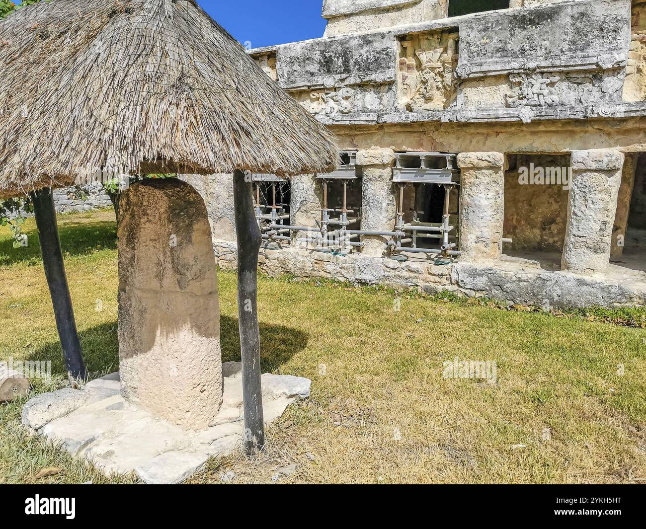 Ancient Tulum ruins Mayan site with temple ruins pyramids and artifacts ...