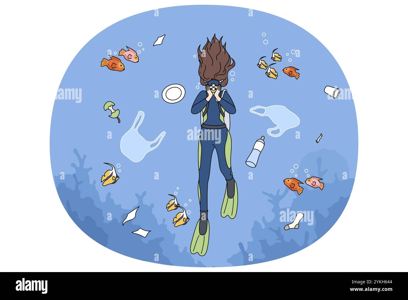 Ocean garbage sea pollution Cut Out Stock Images & Pictures - Alamy