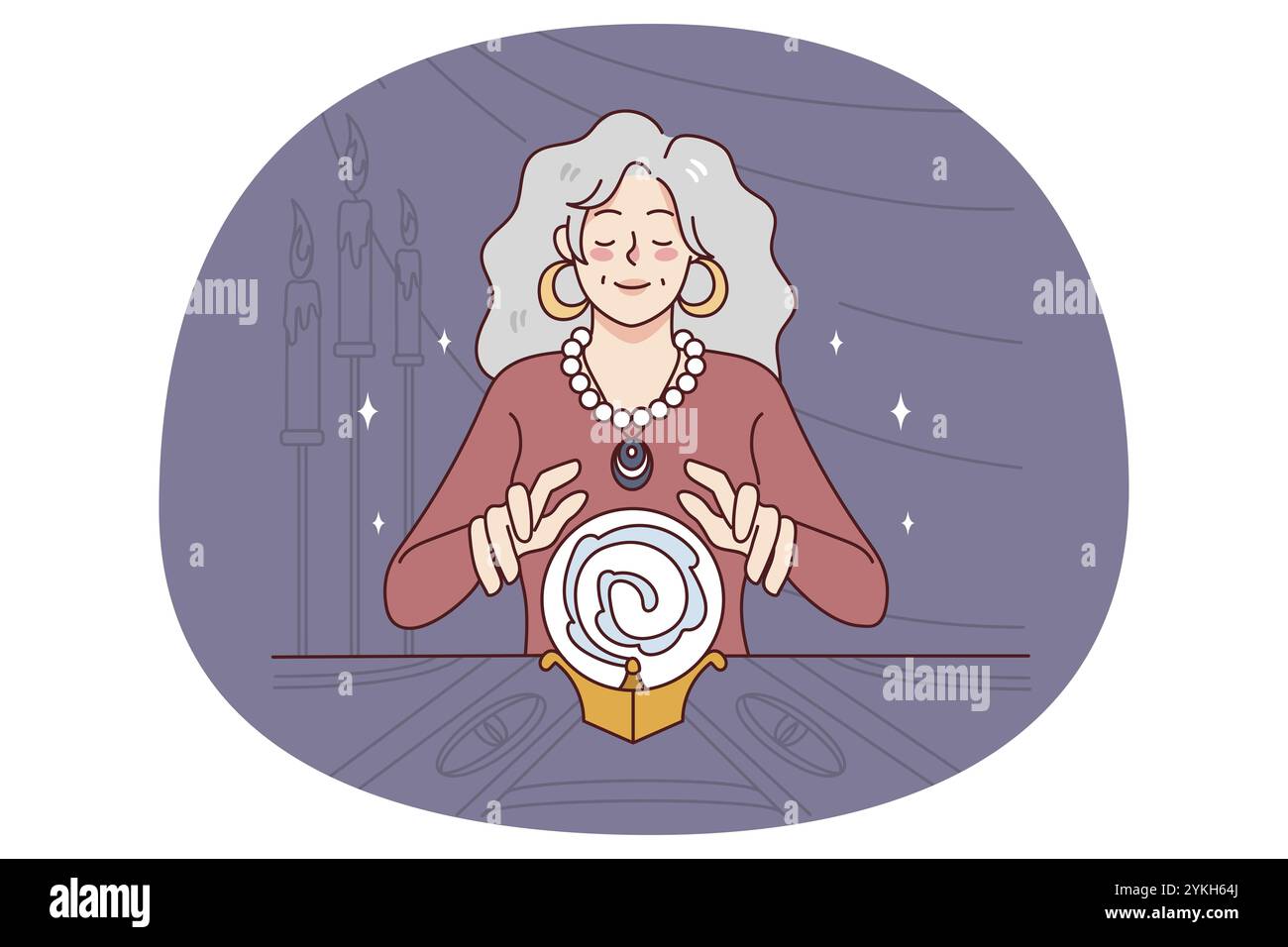 Fortune teller magic ball in Cut Out Stock Images & Pictures - Alamy