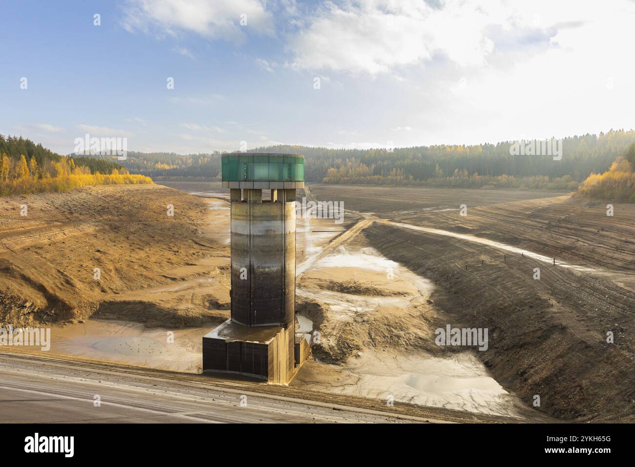 Lichtenberg dam, the Saxony State Dam Authority has drained around 8 ...