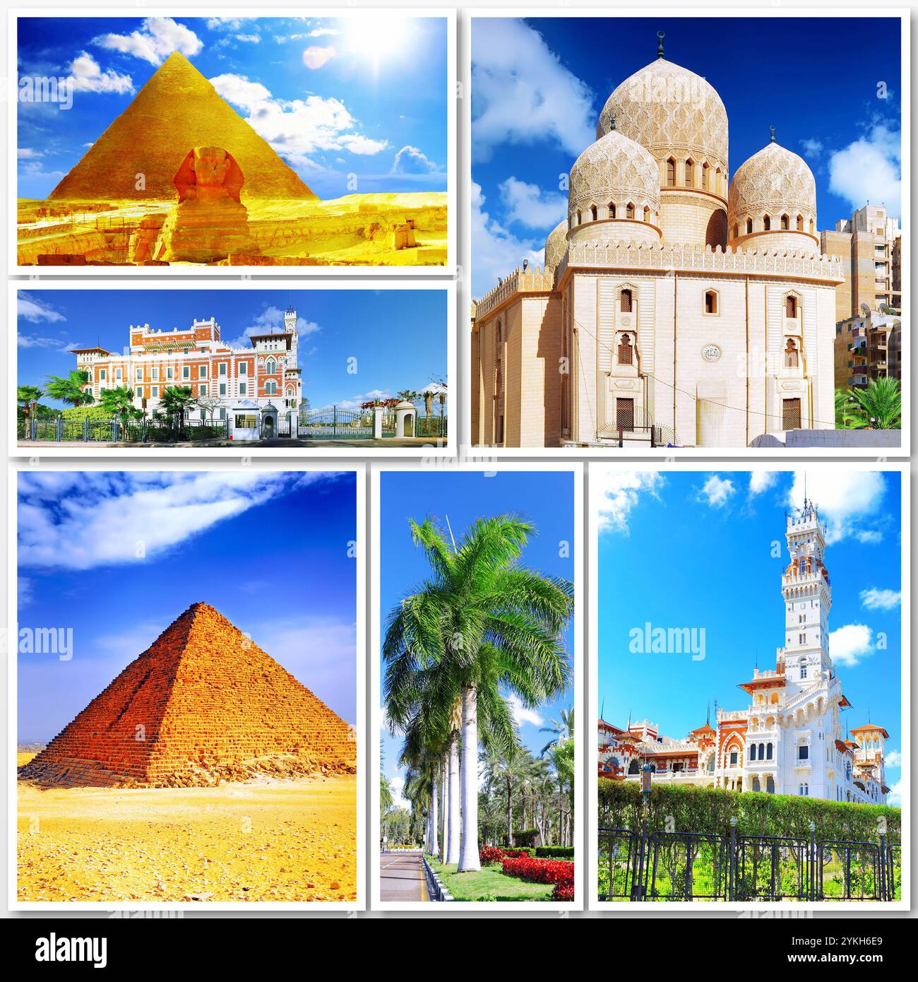 Collage of beautiful Egypt . Africa Stock Photo - Alamy