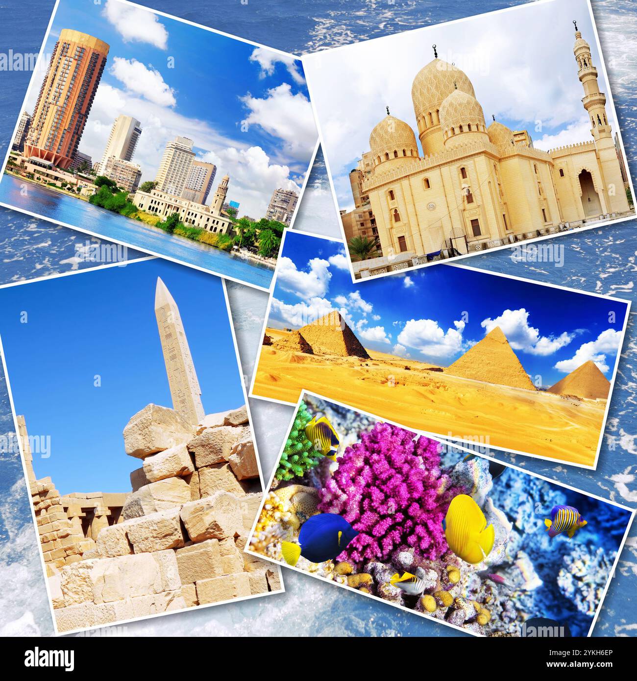 Collage of beautiful Egypt . Africa Stock Photo - Alamy