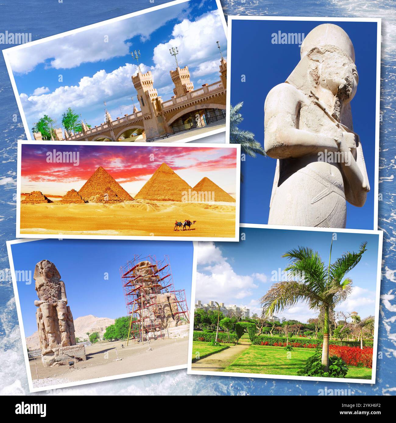 Collage of beautiful Egypt . Africa Stock Photo - Alamy