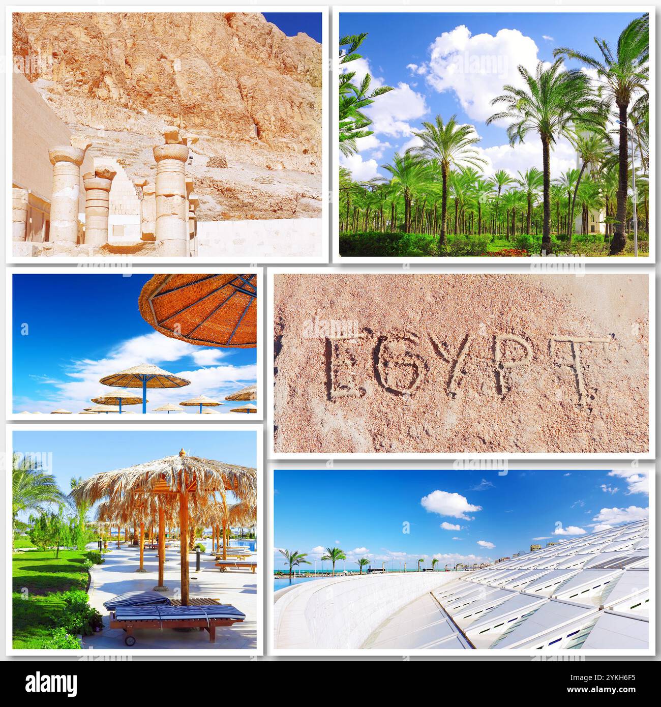 Collage of beautiful Egypt . Africa Stock Photo - Alamy