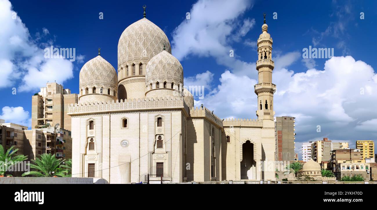 Egypt alexandria mosque abu hi-res stock photography and images - Alamy
