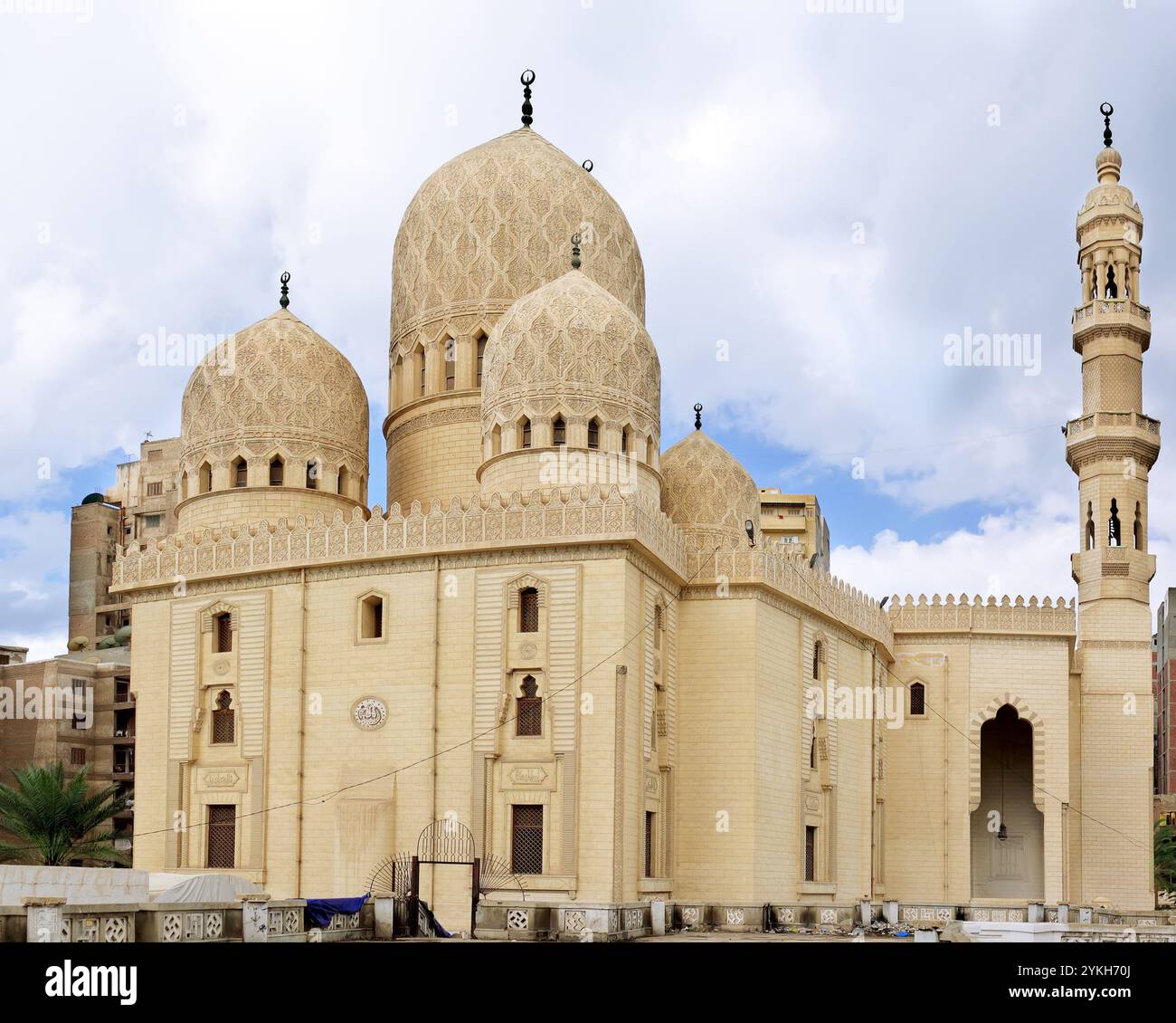 Mosque of Abu El Abbas Masjid, Alexandria, Egypt. Panorama Stock Photo ...