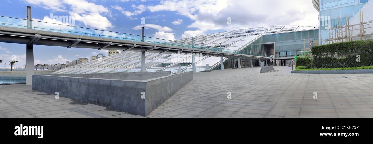 The Royal Library of Alexandria in Alexandria, Egypt. Panorama Stock ...